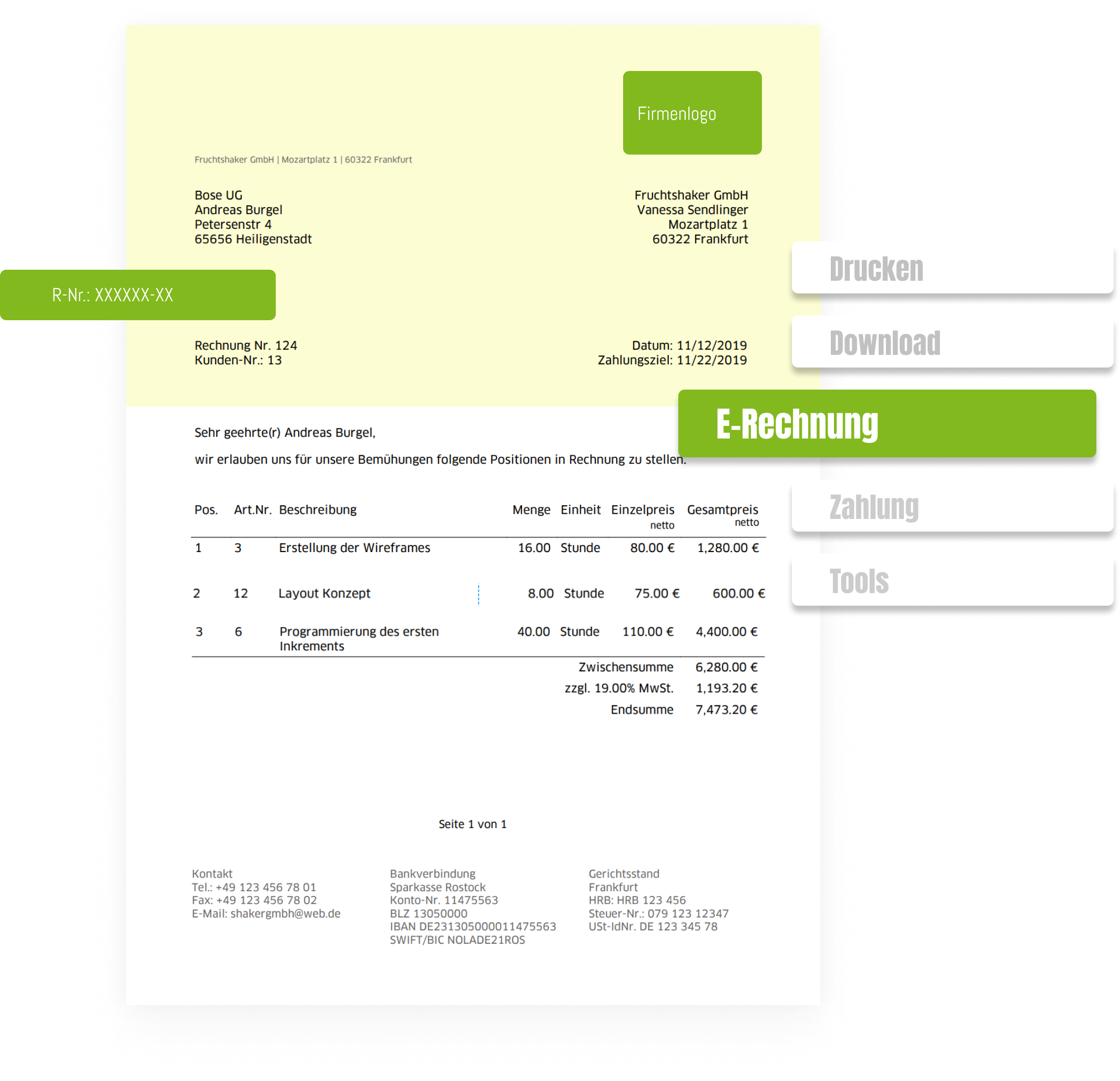 E-Rechnung Software: Rechtssicher und einfach | FastBill